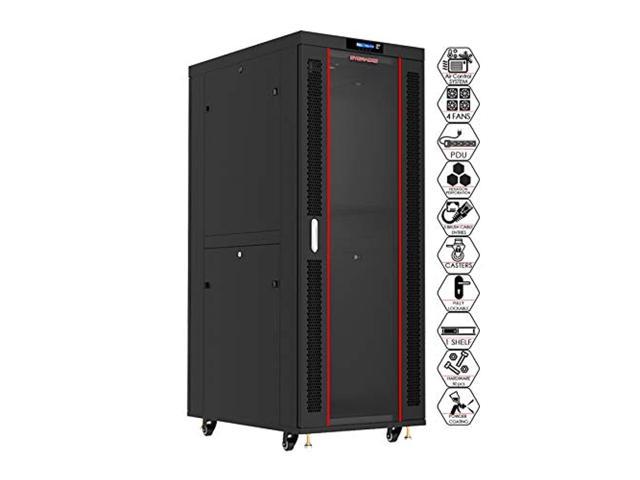 Sysracks 37U Server Rack Network Enclosure Data Cabinet 32 inch Deep Full Size Server Rack - LCD ...