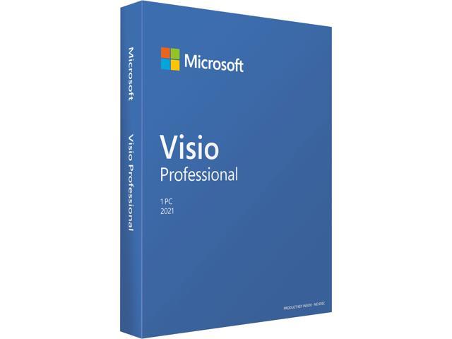 Microsoft Visio Professional 2021 / Windows 10 Product Key Card - 1 PC ...